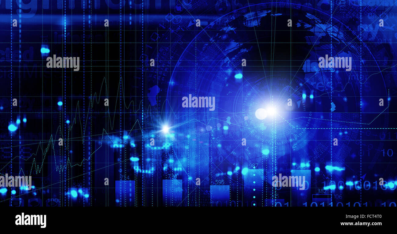 Business abstract image with high tech graphs and diagrams Stock Photo ...