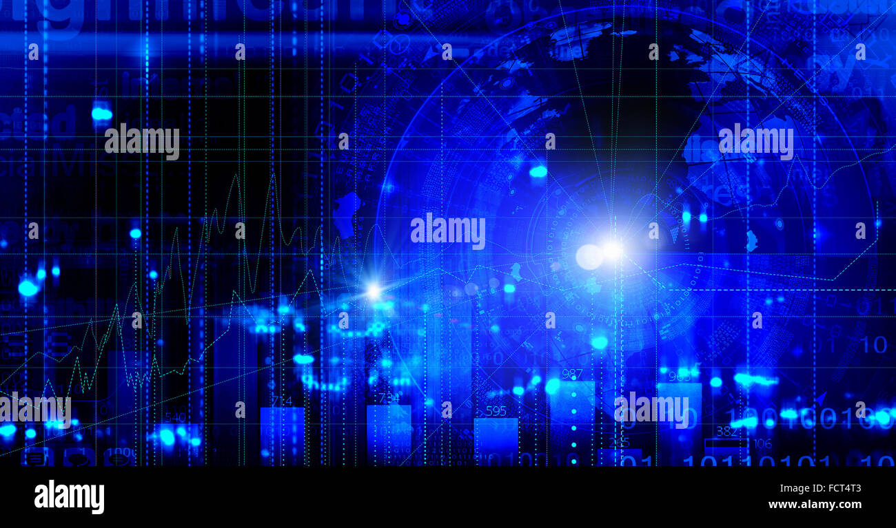 Business abstract image with high tech graphs and diagrams Stock Photo ...