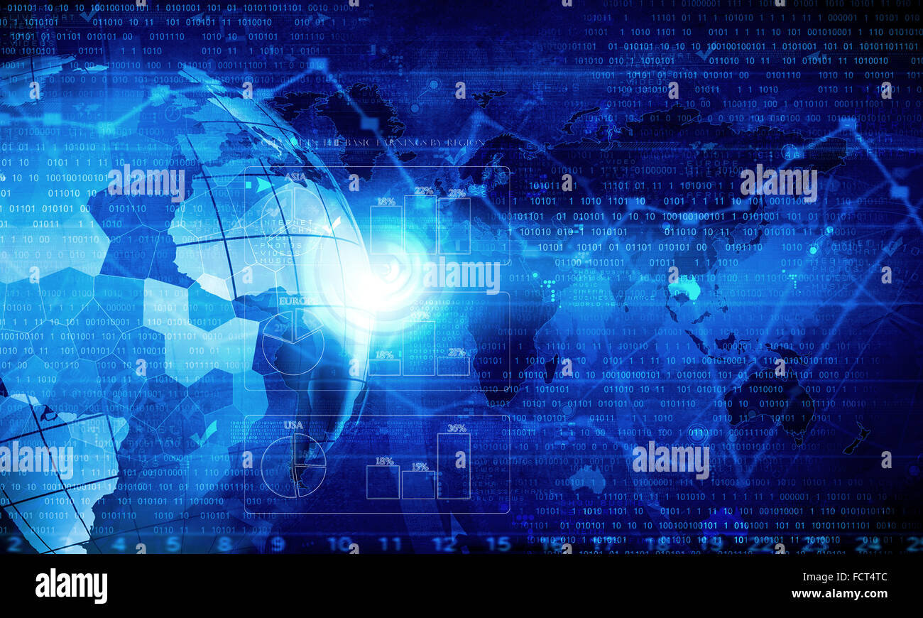 Business abstract image with high tech graphs and diagrams Stock Photo ...