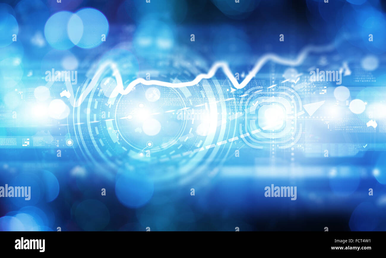 Business abstract image with high tech graphs and diagrams Stock Photo ...