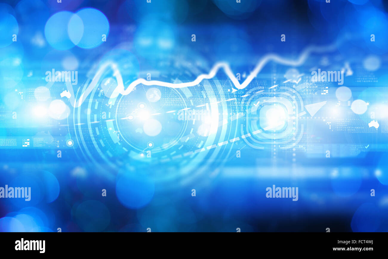 Business abstract image with high tech graphs and diagrams Stock Photo ...