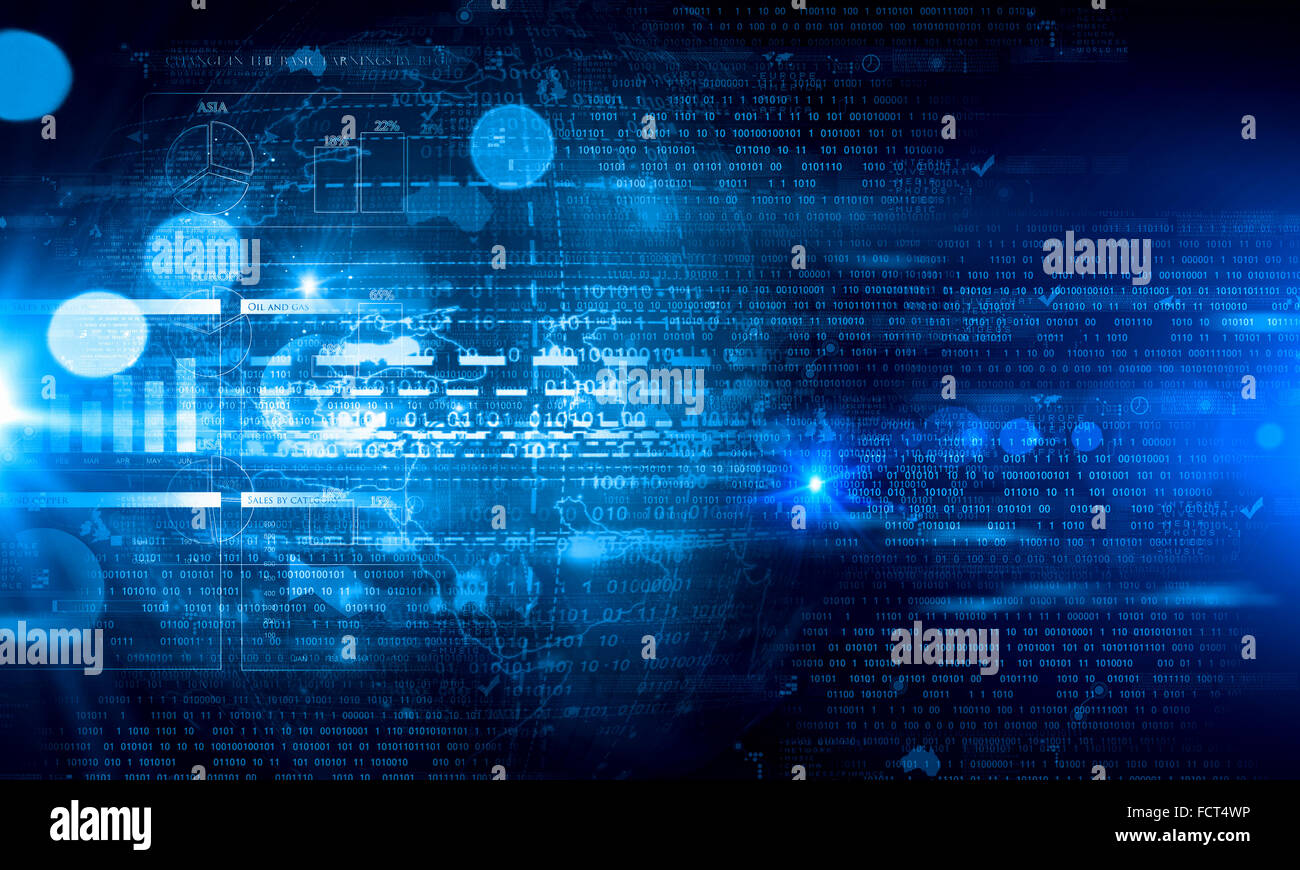 Business abstract image with high tech graphs and diagrams Stock Photo ...