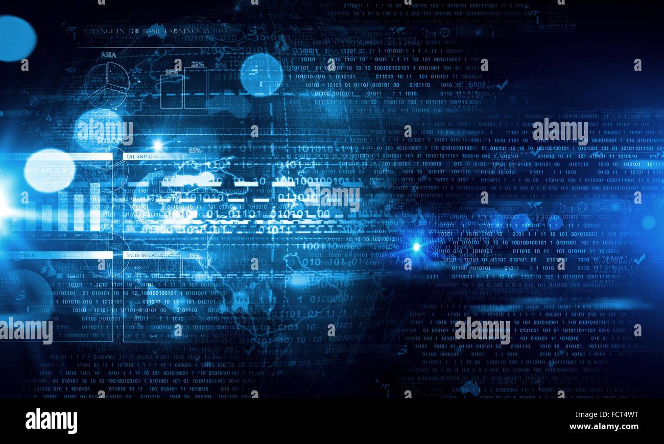 Business abstract image with high tech graphs and diagrams Stock Photo ...