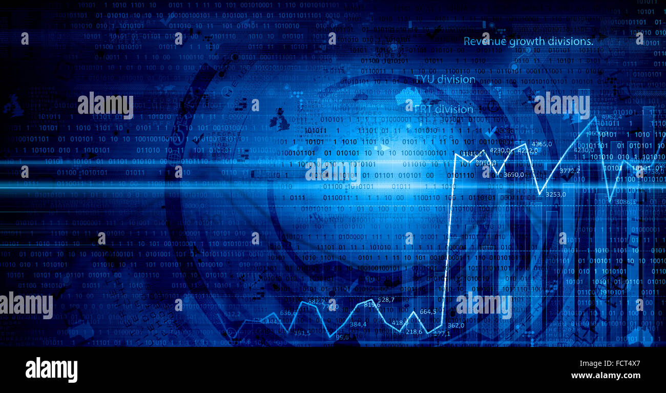 Business abstract image with high tech graphs and diagrams Stock Photo ...