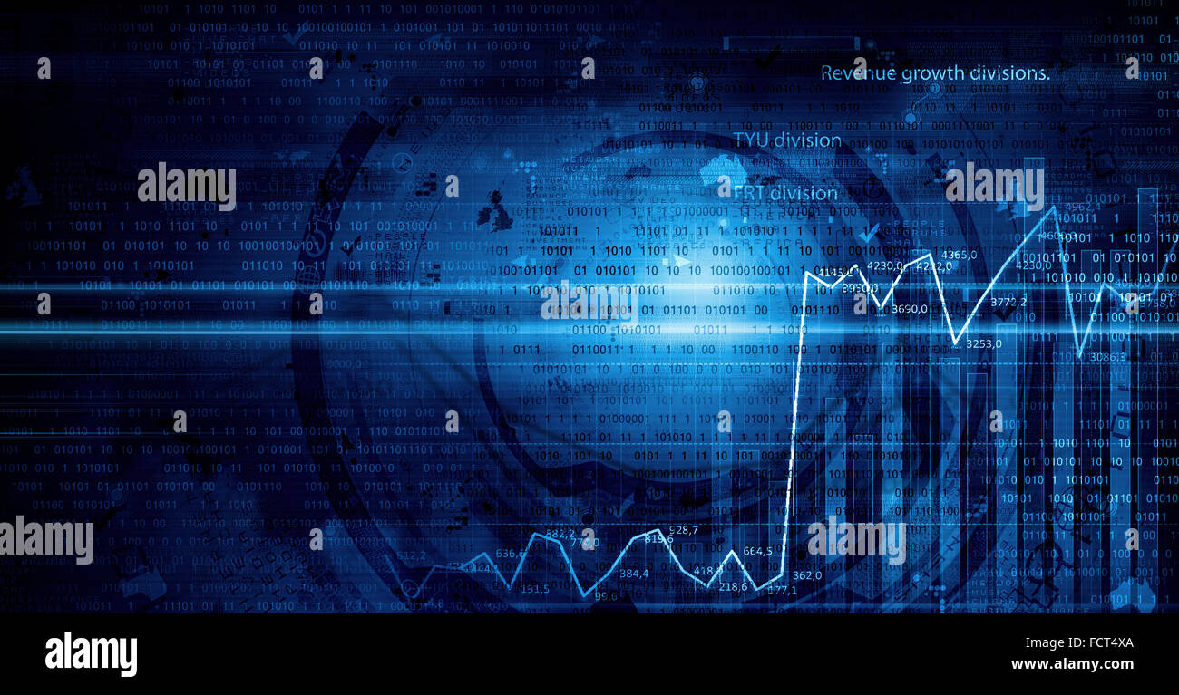 Business abstract image with high tech graphs and diagrams Stock Photo ...