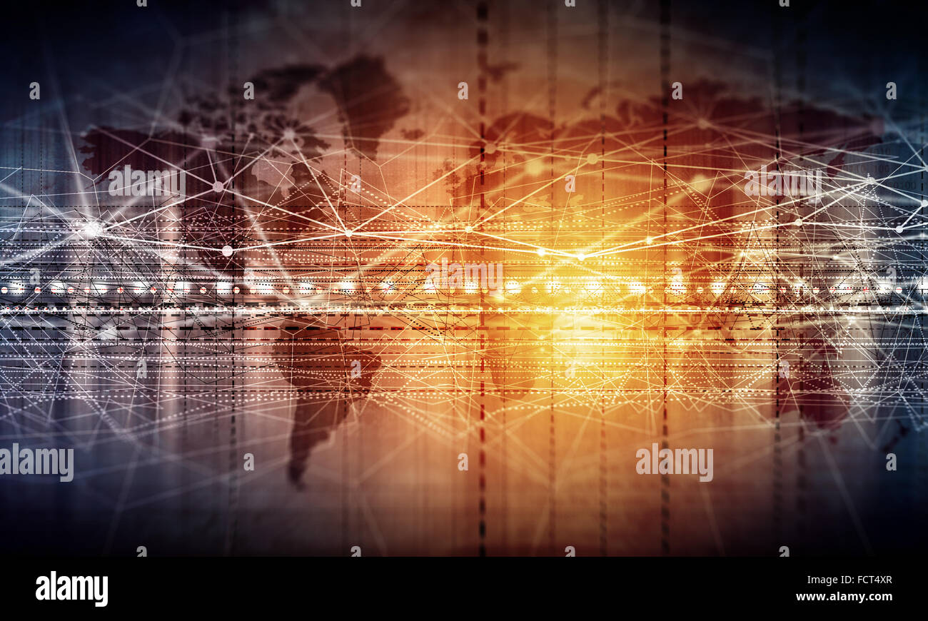 Business abstract image with high tech graphs and diagrams Stock Photo ...