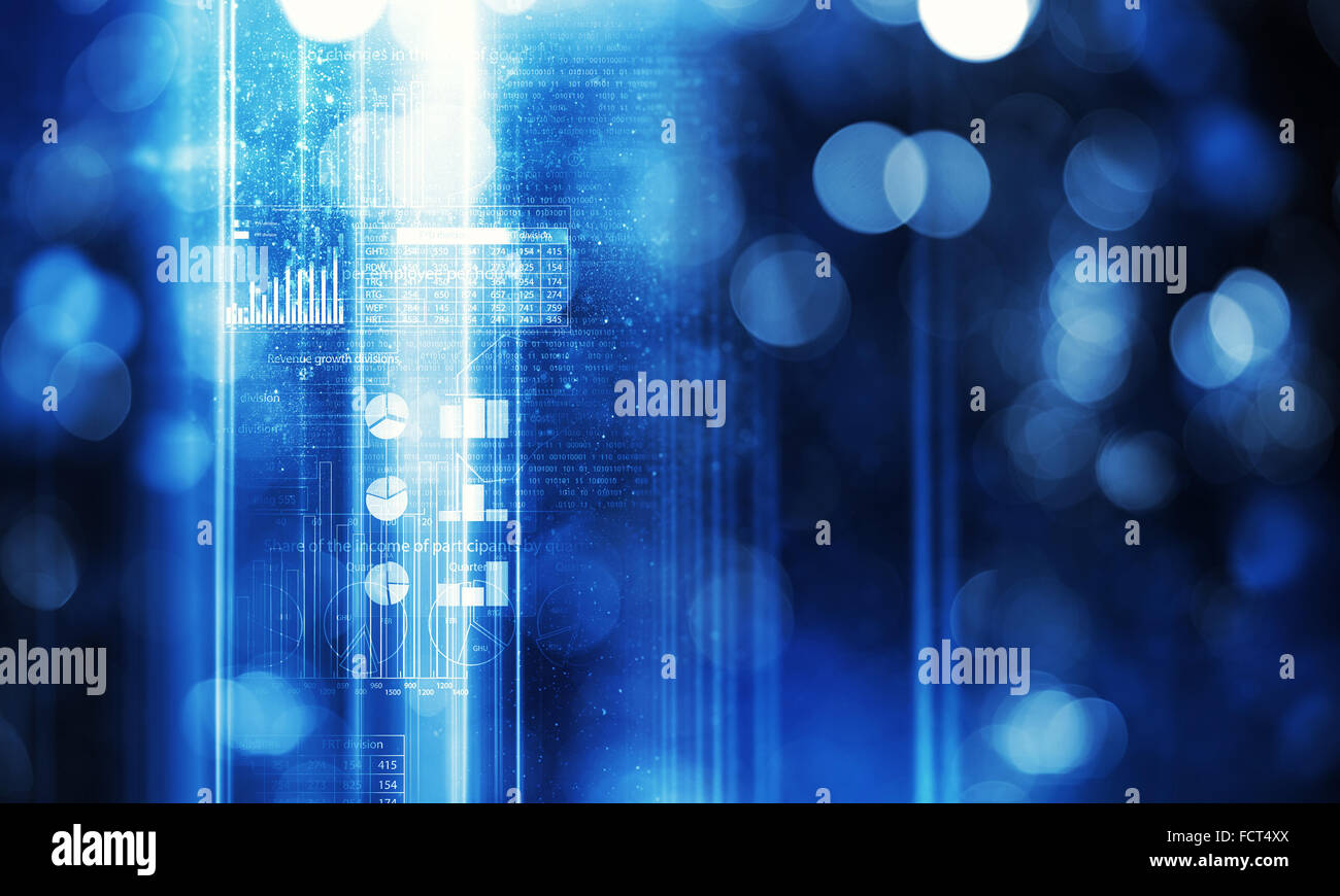 Business abstract image with high tech graphs and diagrams Stock Photo ...