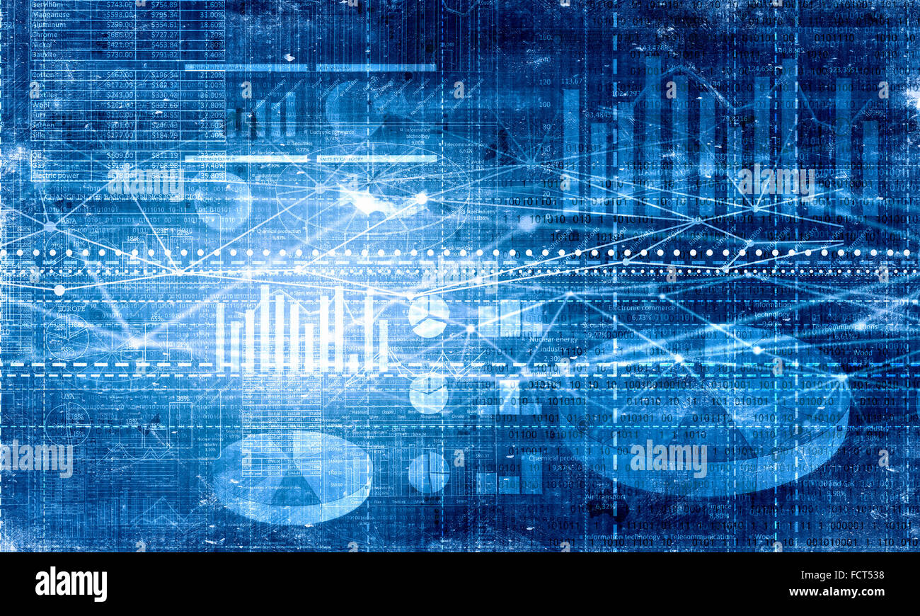 Business abstract image with high tech graphs and diagrams Stock Photo ...