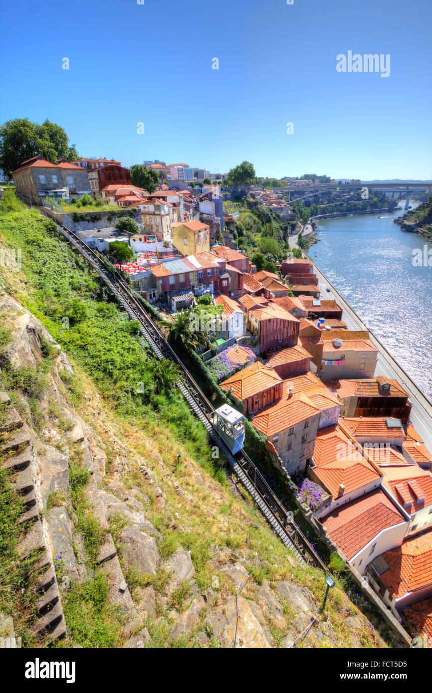 Hillside dwellings w river douro hi-res stock photography and images ...