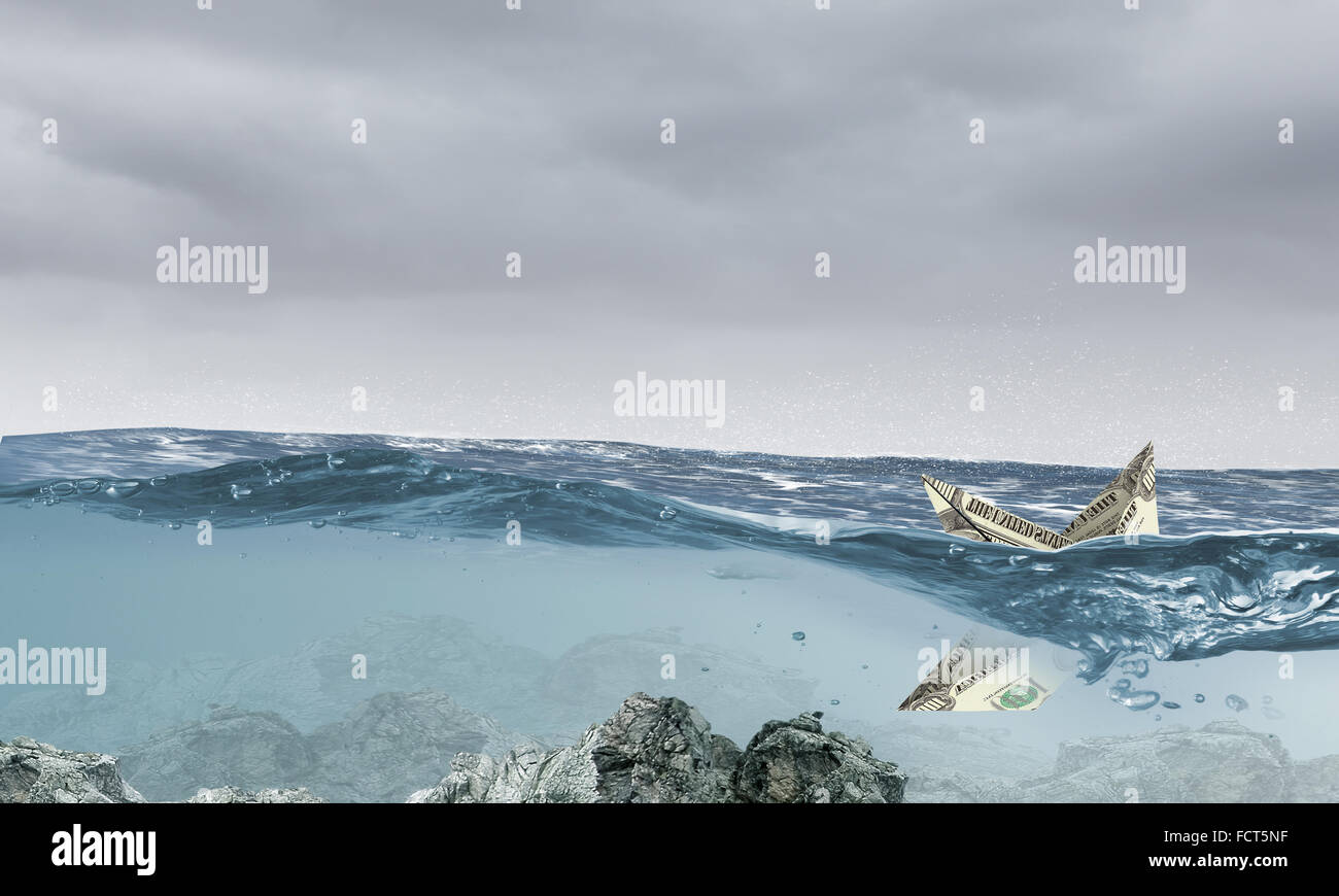Sinking dollar hi-res stock photography and images - Alamy