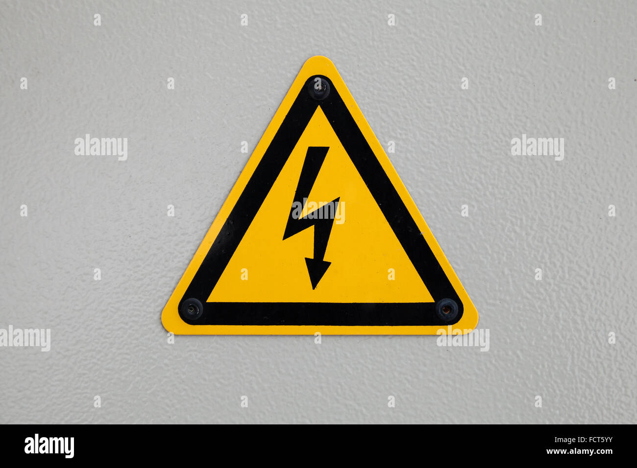 High voltage warning sign hi-res stock photography and images - Alamy