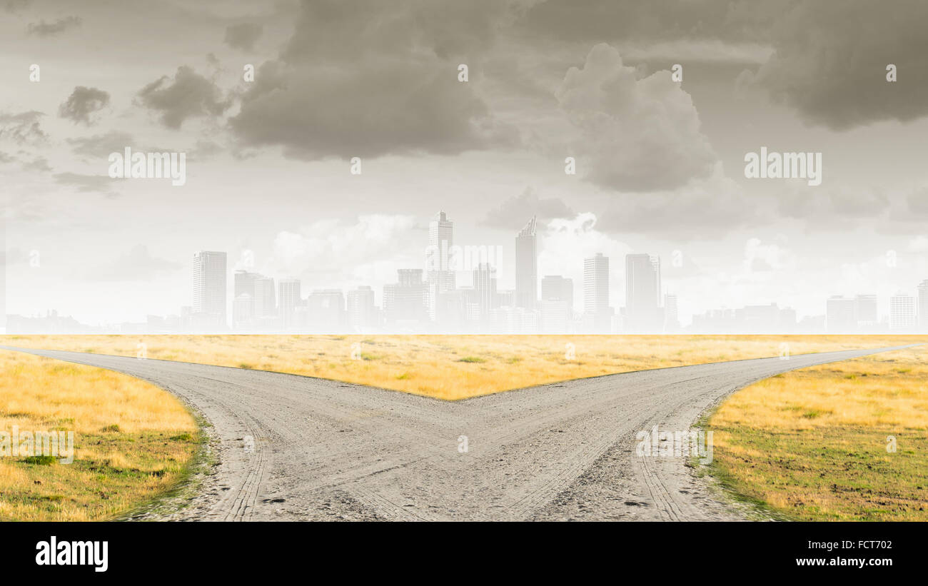 Two ways hi-res stock photography and images - Alamy