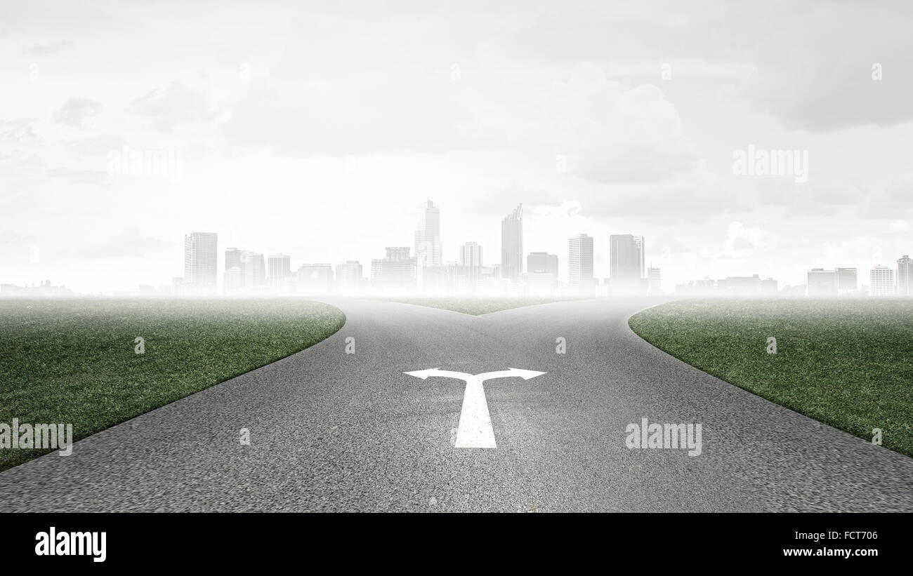 Two ways hi-res stock photography and images - Alamy