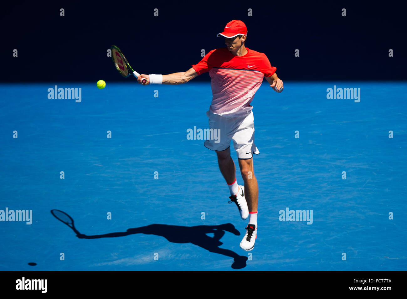 Melbourne, Australia. 25th Jan, 2016. Andrey Kuznetsov of Russia ...