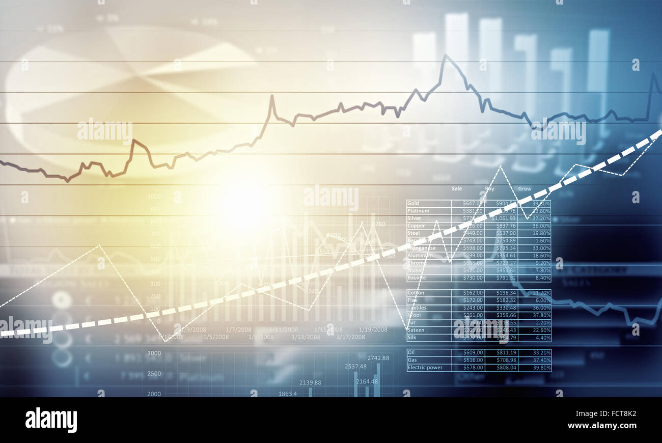 Digital background image with diagrams and graphs Stock Photo - Alamy