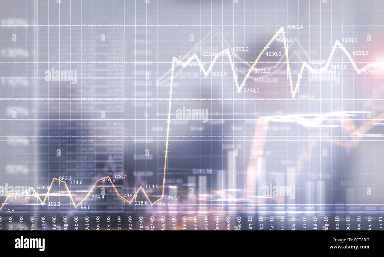 Digital background image with diagrams and graphs Stock Photo - Alamy