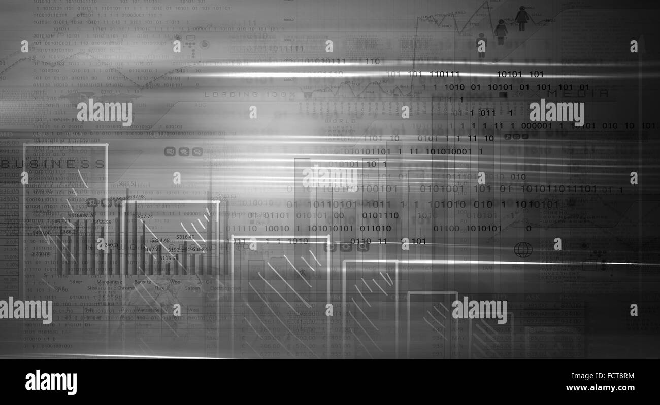 Digital background image with diagrams and graphs Stock Photo - Alamy