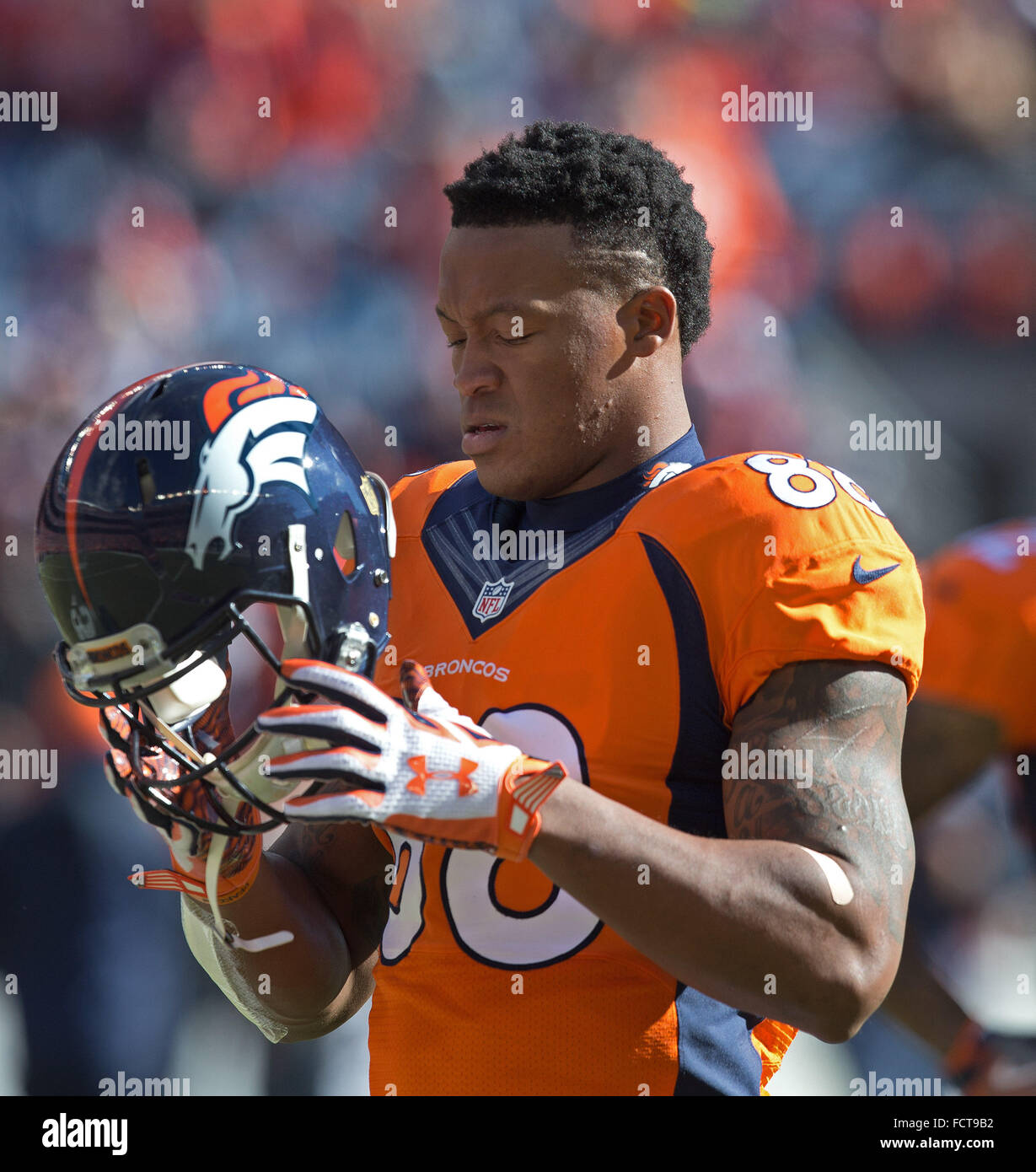 Denver, Colorado, USA. 24th Jan, 2016. Broncos WR DEMARYIUS THOMAS ...