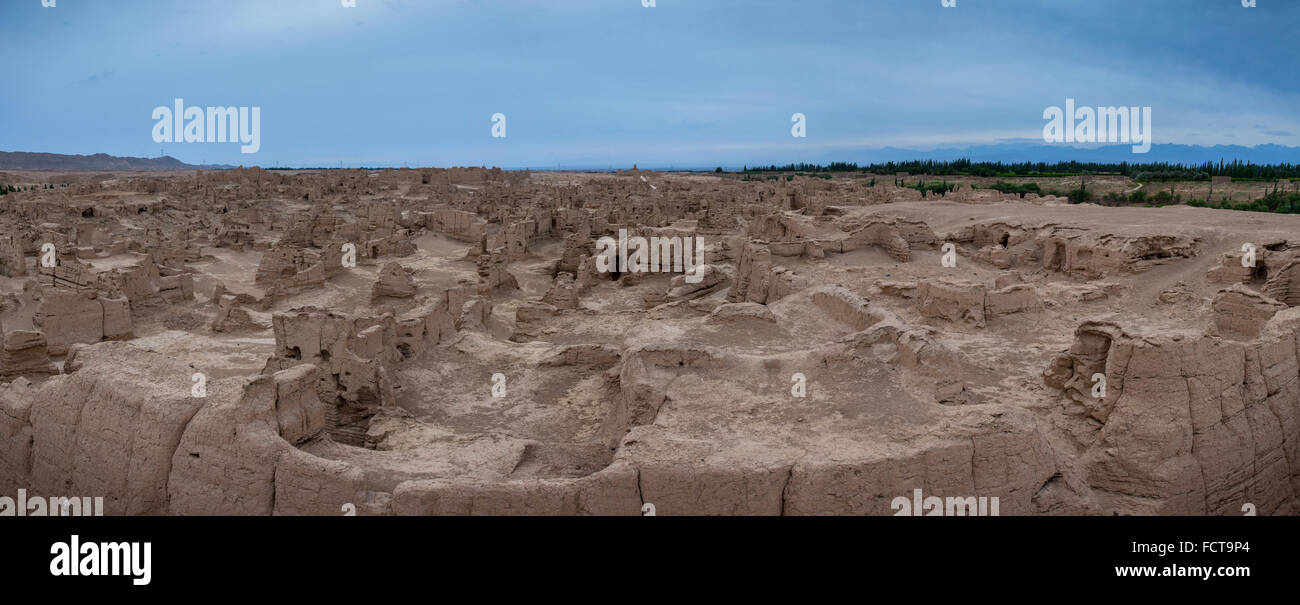 Turpan City ancient town Stock Photo - Alamy