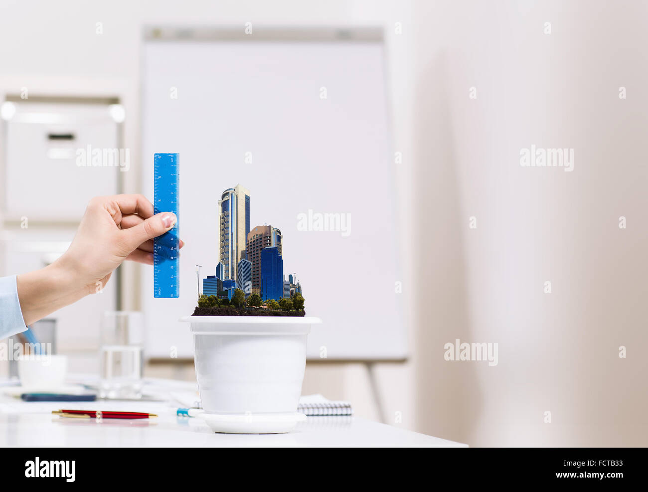 Measuring hand palm with ruler hi-res stock photography and images - Alamy