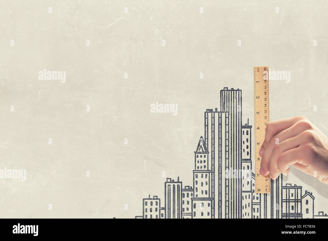 Measuring hand palm with ruler hi-res stock photography and images - Alamy