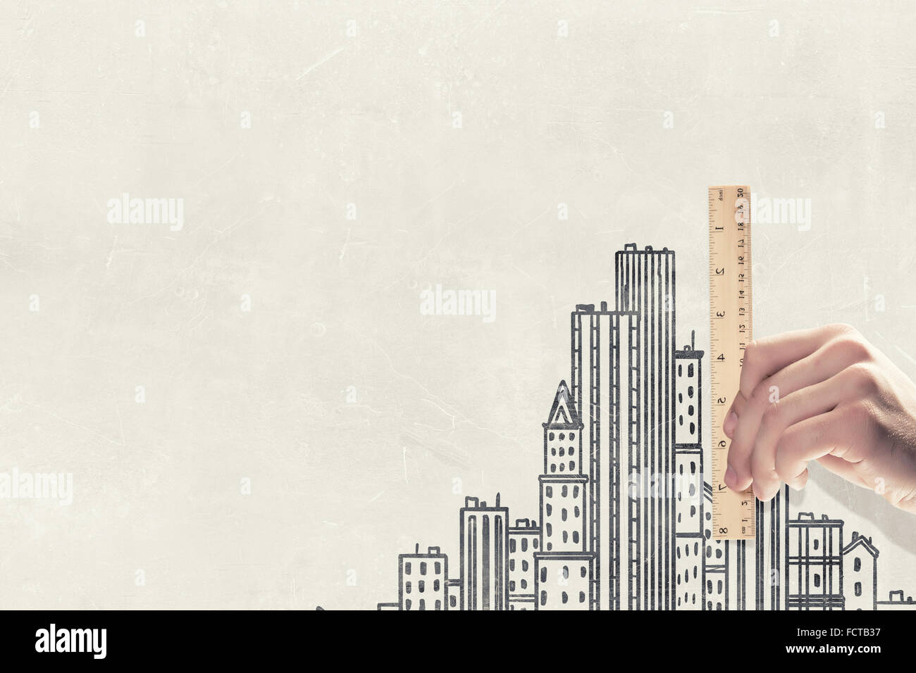 Measuring hand palm with ruler hi-res stock photography and images - Alamy