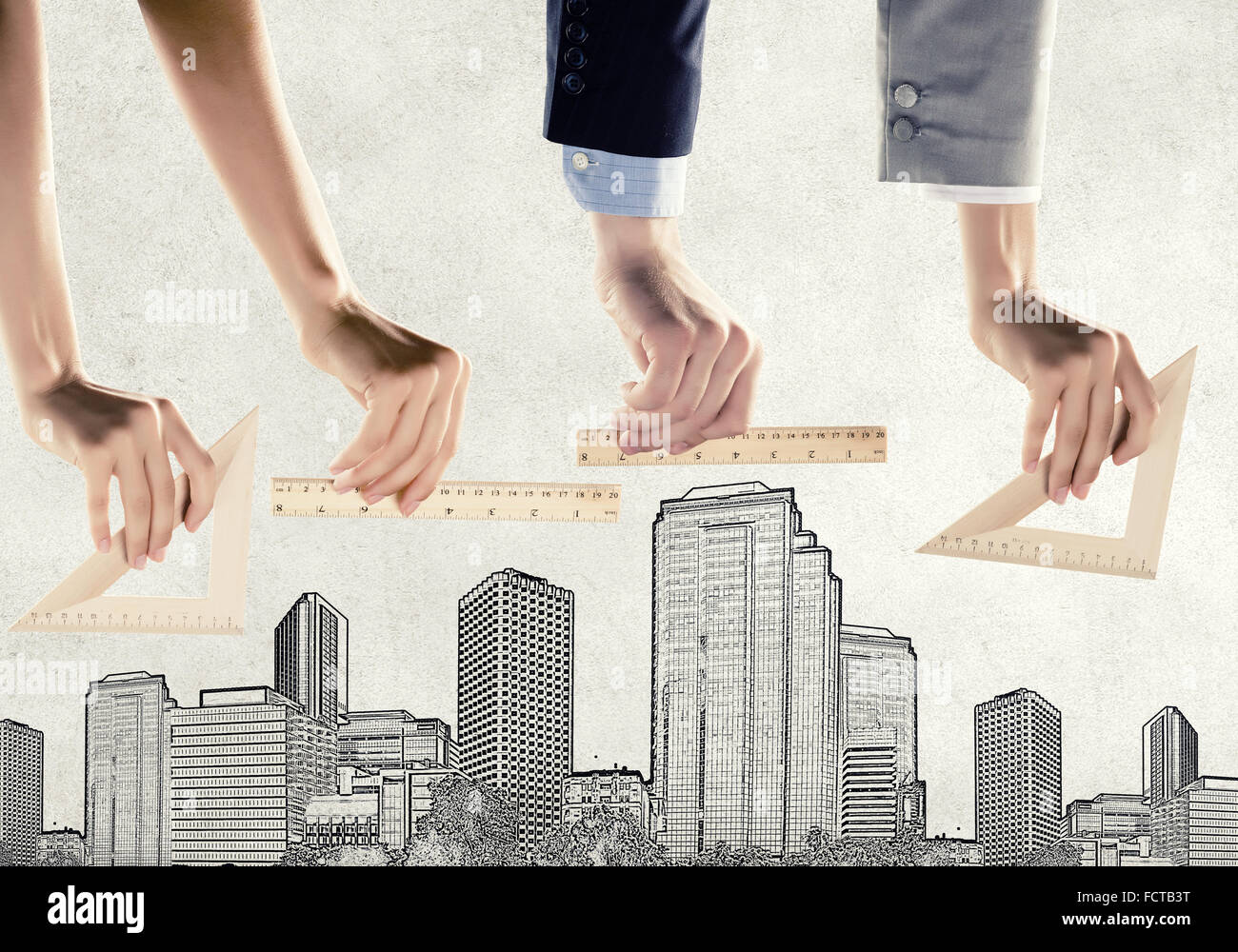 Measuring hand palm with ruler hi-res stock photography and images - Alamy