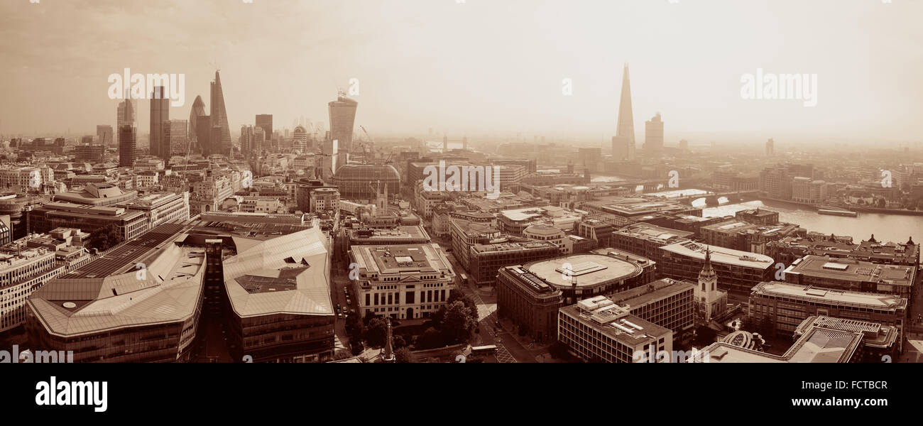 London rooftop view panorama with urban architectures Stock Photo - Alamy