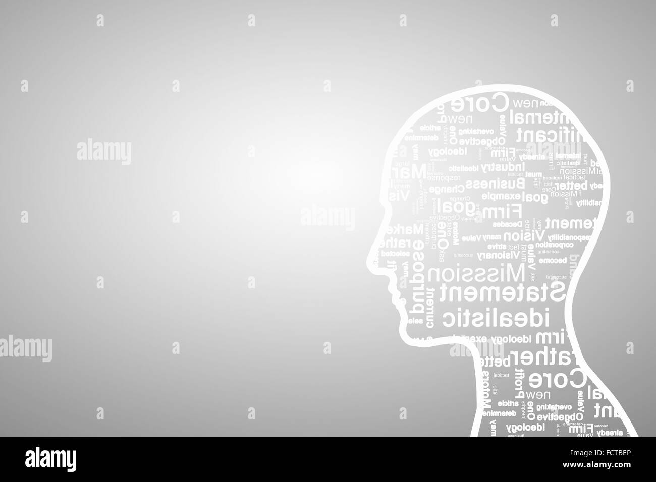 Silhouette of human head on color background Stock Photo - Alamy