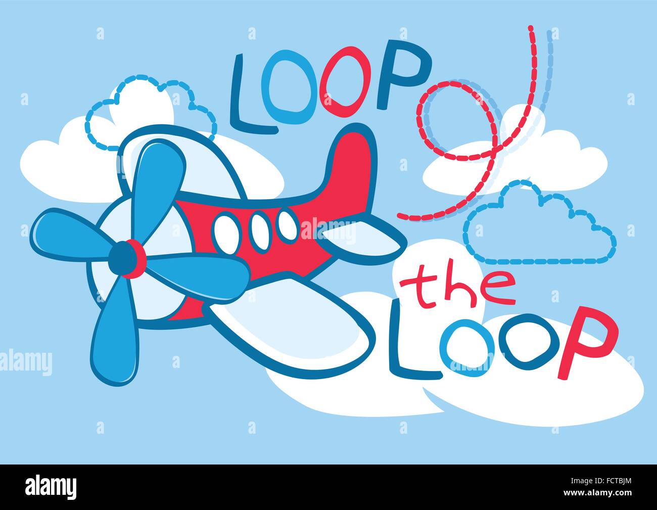 Loop the loop plane Stock Vector Images - Alamy
