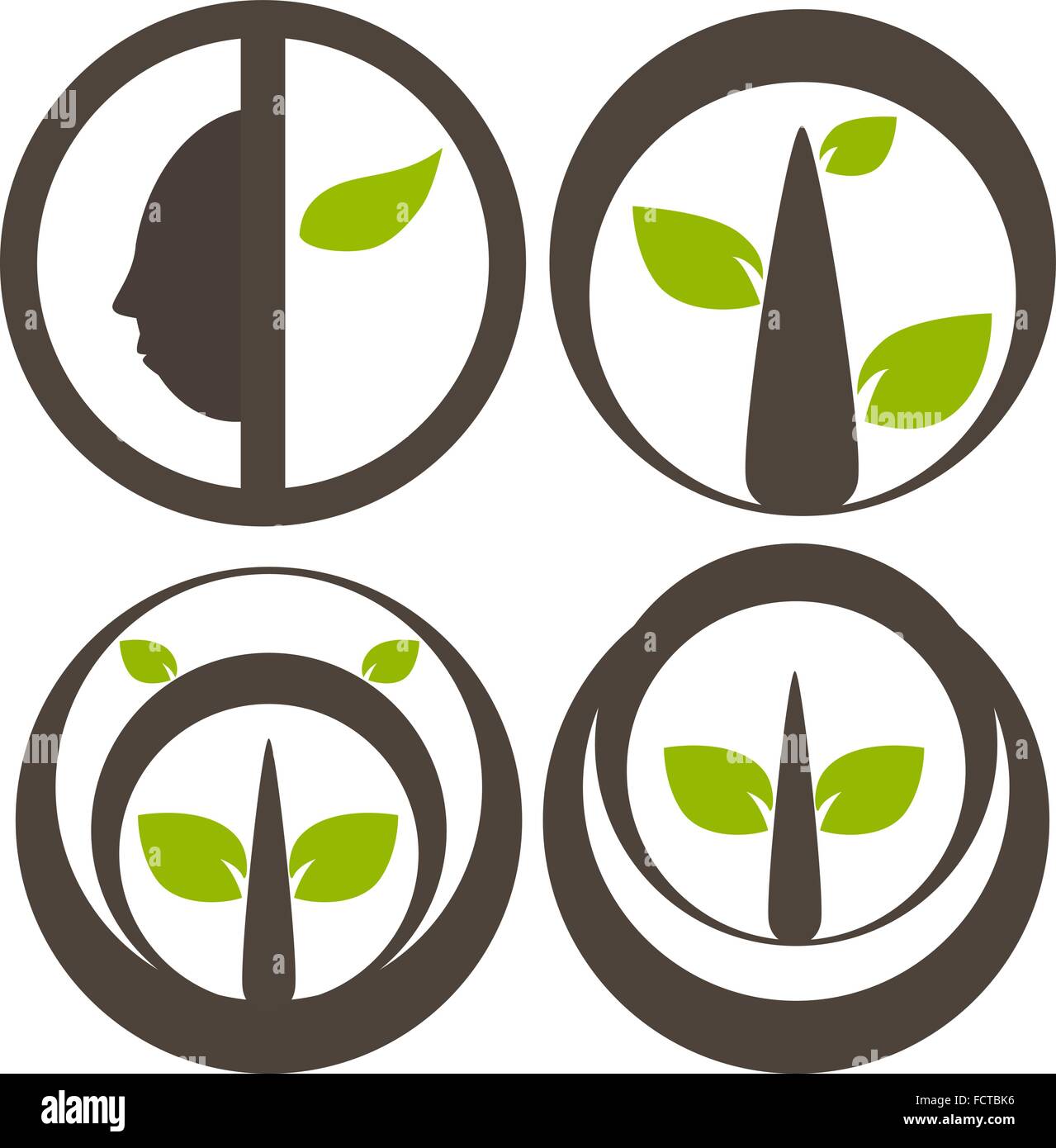 Nature tree symbol in ecology world concept illustration Stock Vector ...
