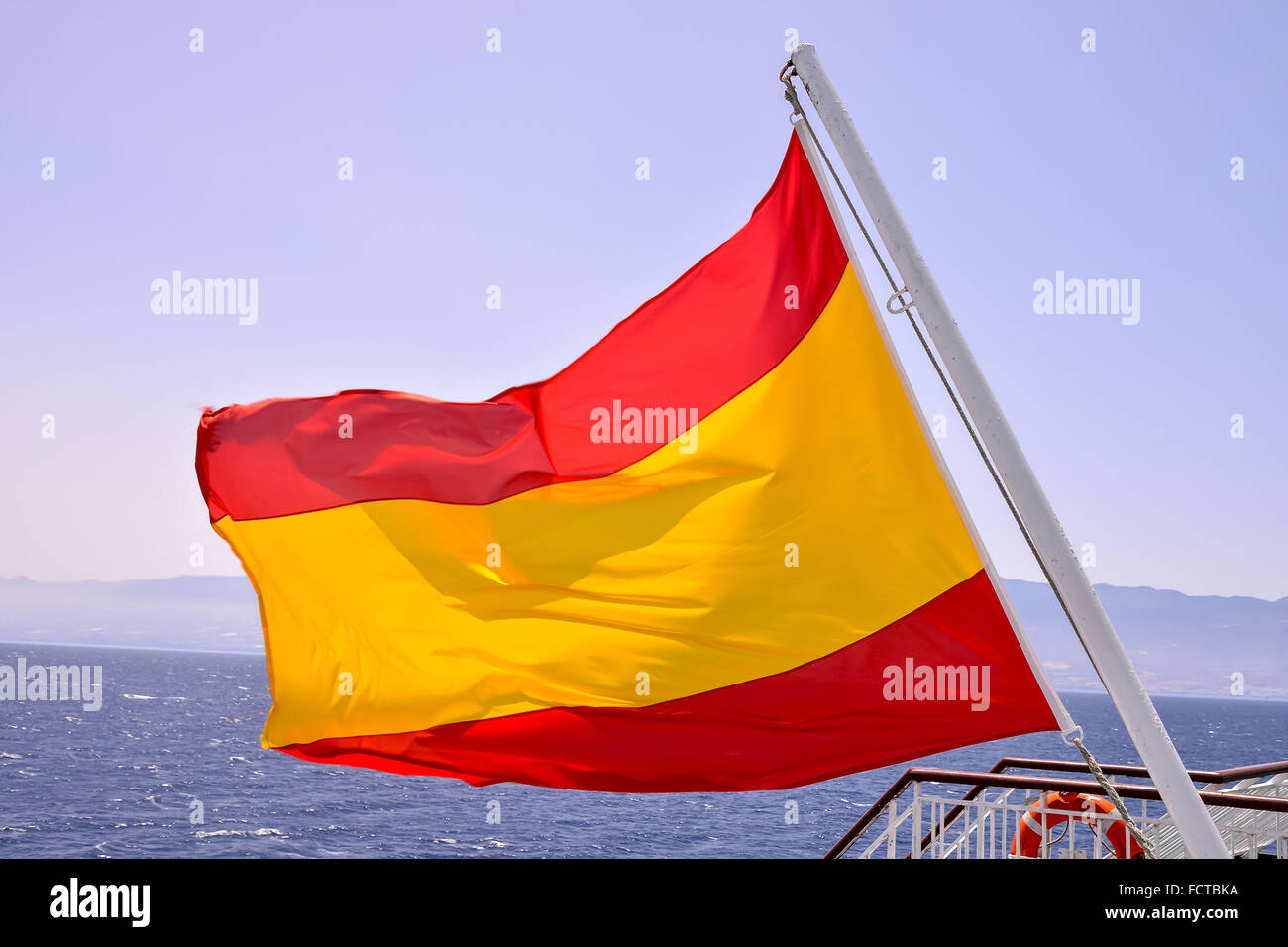 Moving Flag in the Wind Stock Photo - Alamy