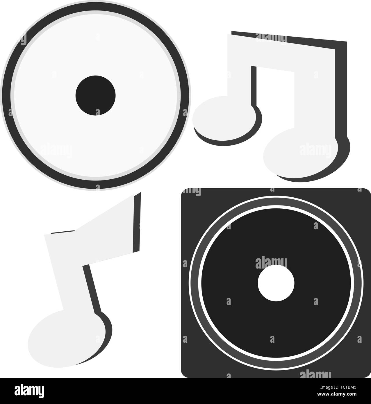 Speaker flat icon sound audio concept illustration Stock Vector Image ...