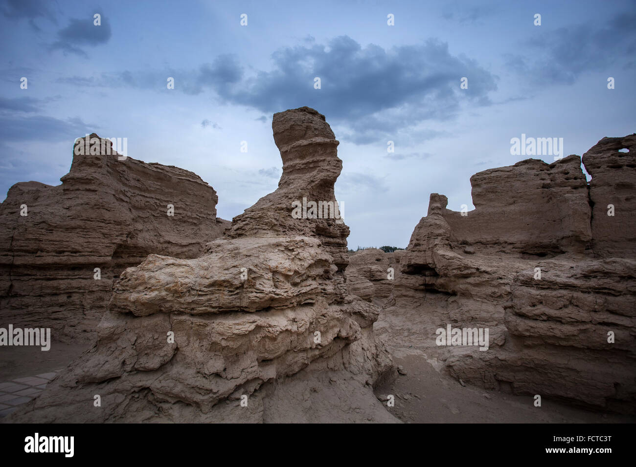 Turpan City ancient town Stock Photo - Alamy