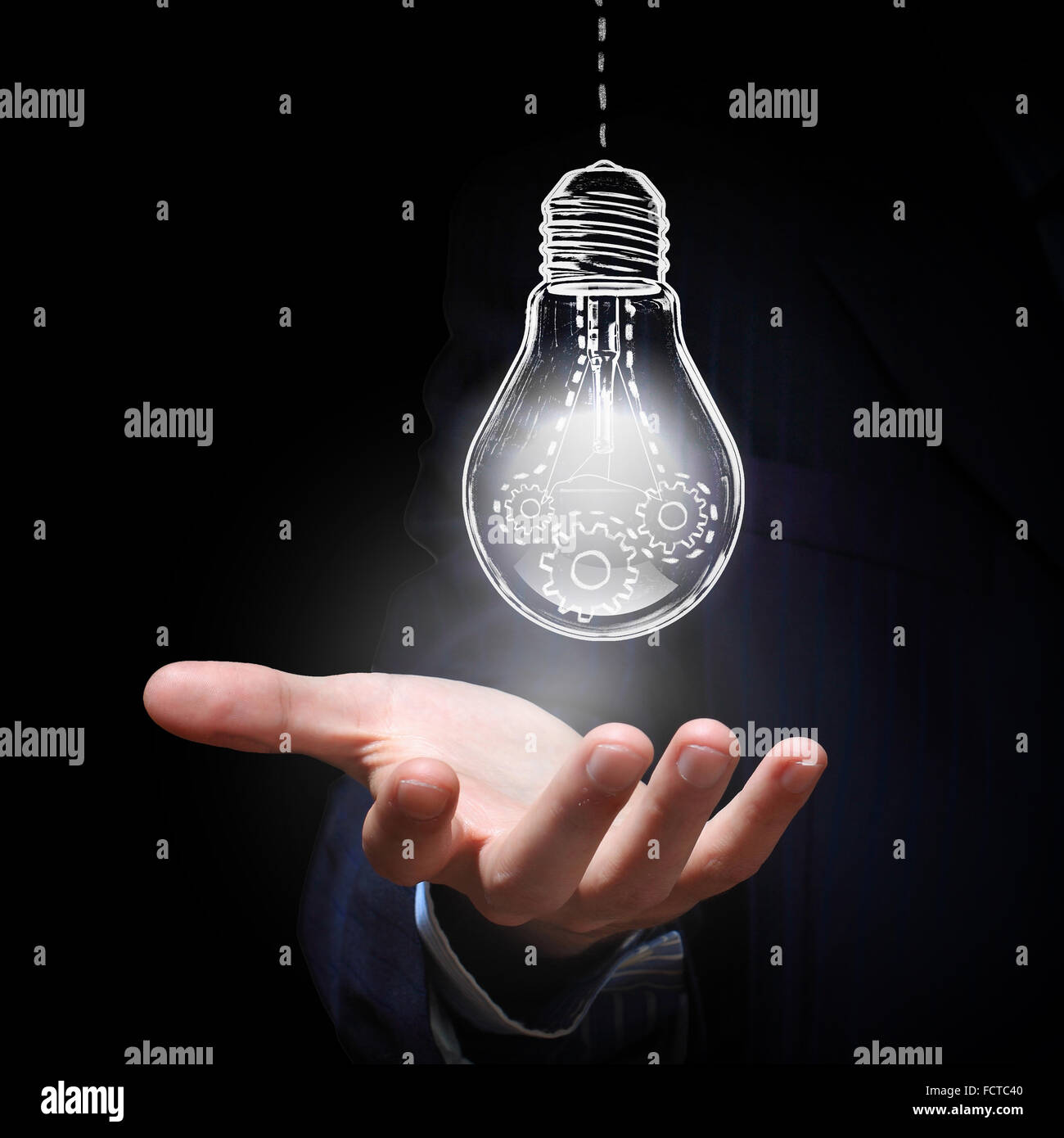 Hand with gear hi-res stock photography and images - Alamy