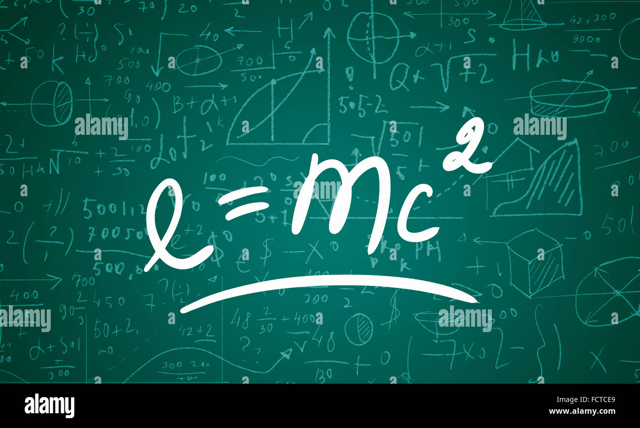 Science formula drawn with pencil on blackboard Stock Photo - Alamy