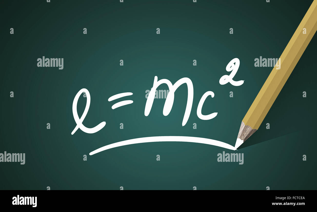 Science formula drawn with pencil on blackboard Stock Photo - Alamy