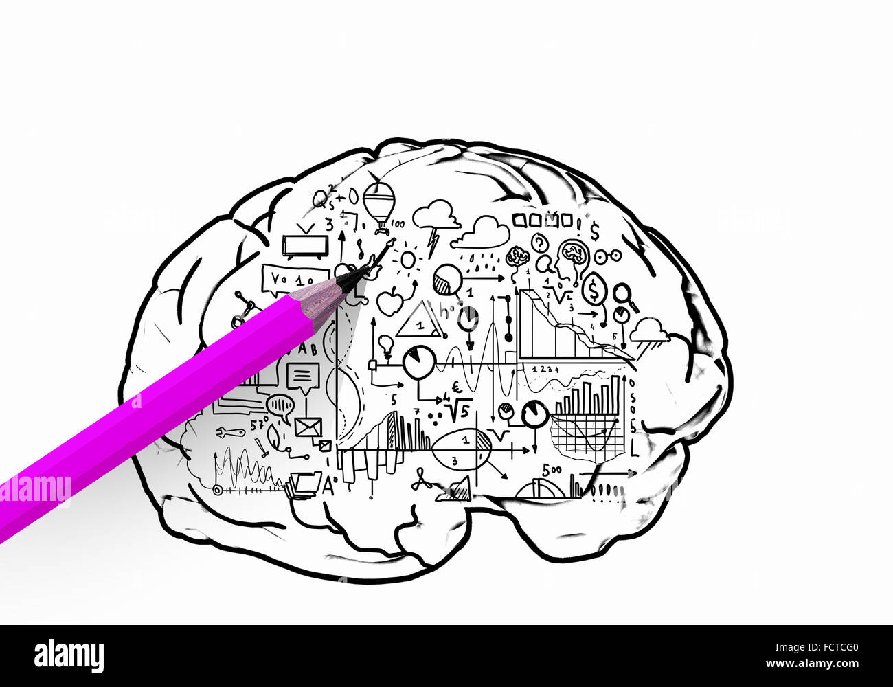 Planning concept with pencil drawing business strategy sketches Stock ...