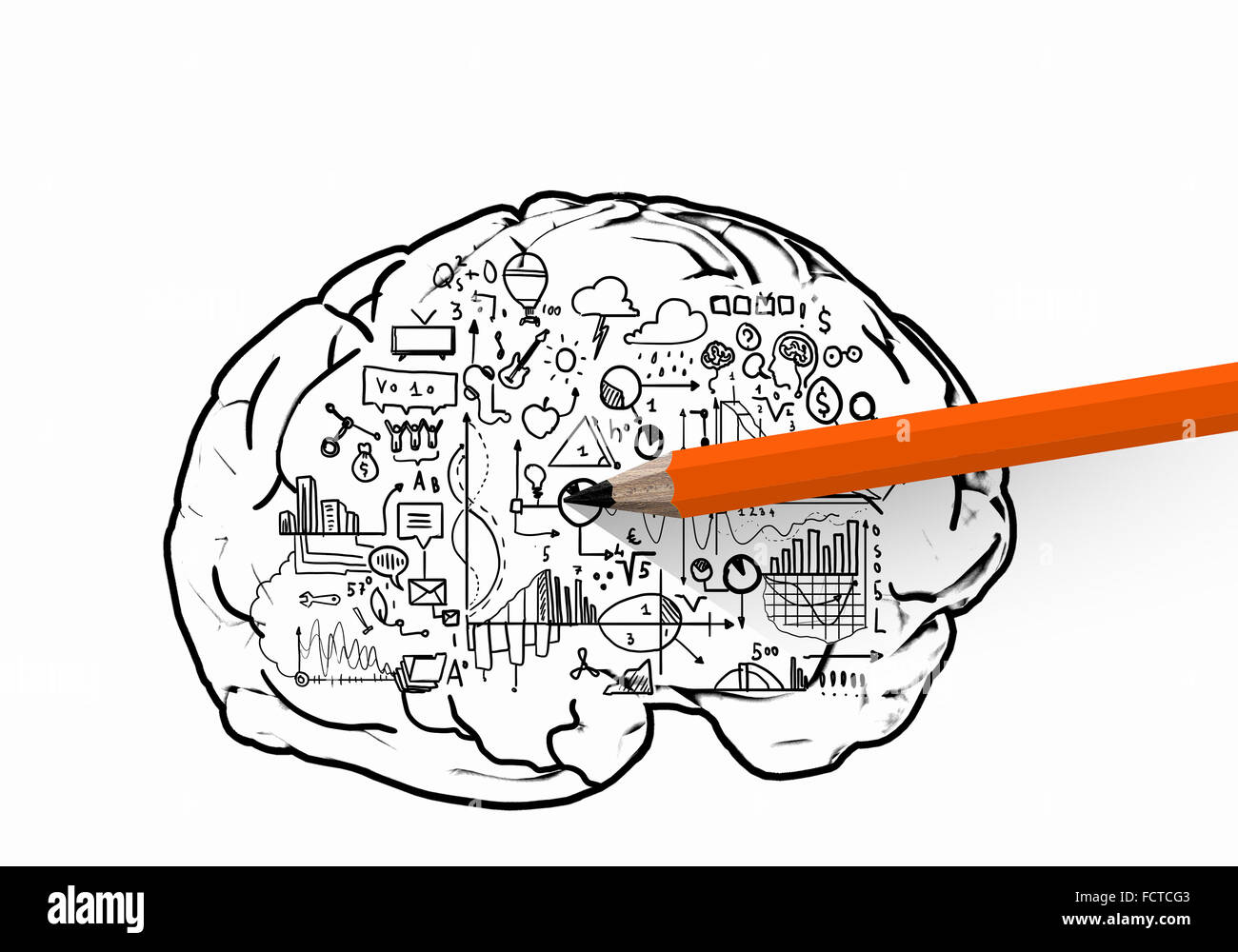 Planning concept with pencil drawing business strategy sketches Stock ...