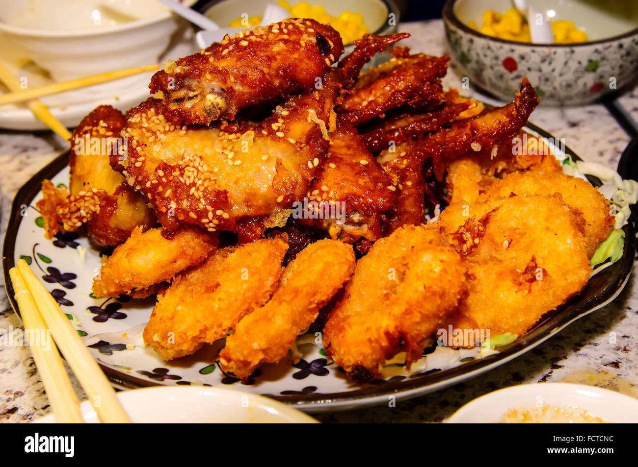 Assorted Japanese Tempura Stock Photo - Alamy
