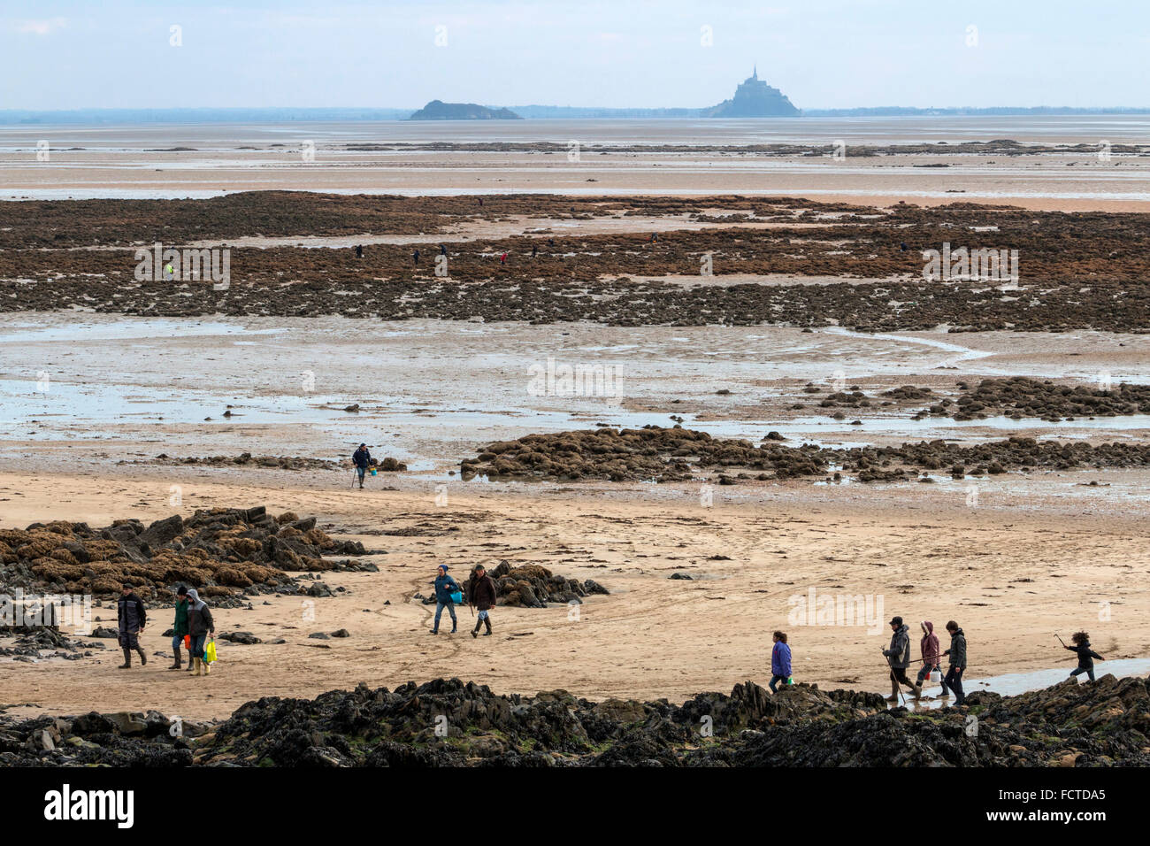 Mont Saint-Michel (Saint Michael's Mount), (Normandy, north-western ...