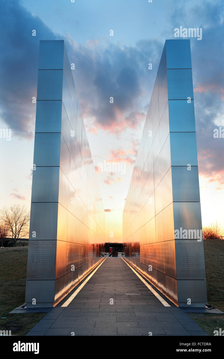 NEW JERSEY - MARCH 20: Empty Sky Memorial at sunset on March 20, 2013 ...