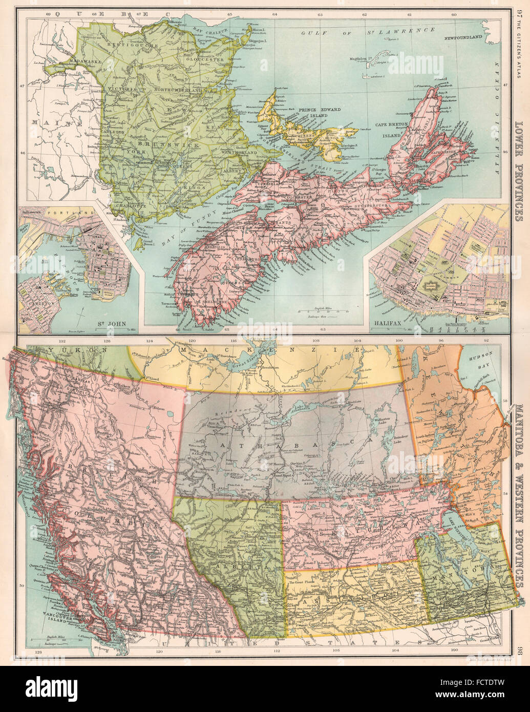 Old map of halifax hi-res stock photography and images - Alamy