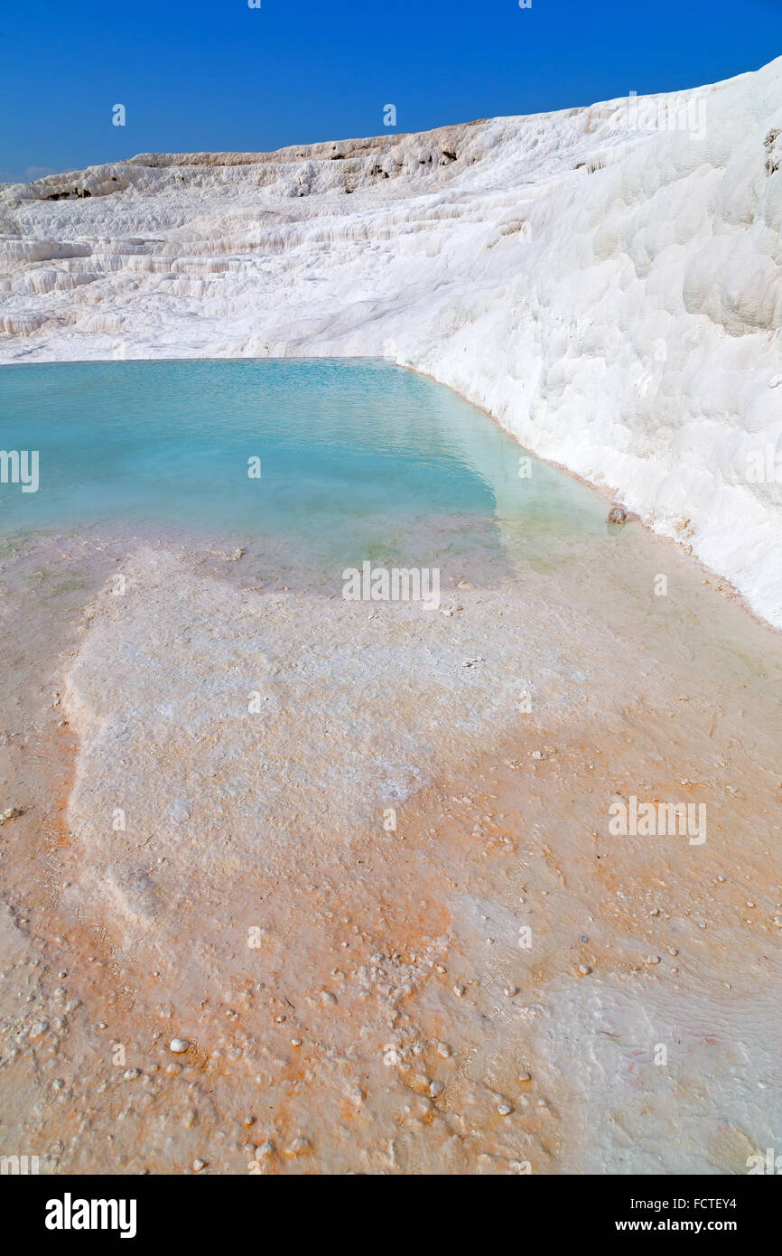 unique abstract in pamukkale turkey asia the old calcium bath and ...