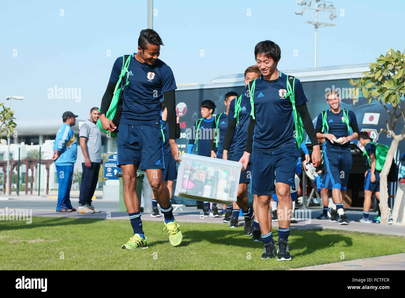 Doha, Qatar. 24th Jan, 2016. (L-R) Musashi Suzuki, Ryota Oshima (JPN ...