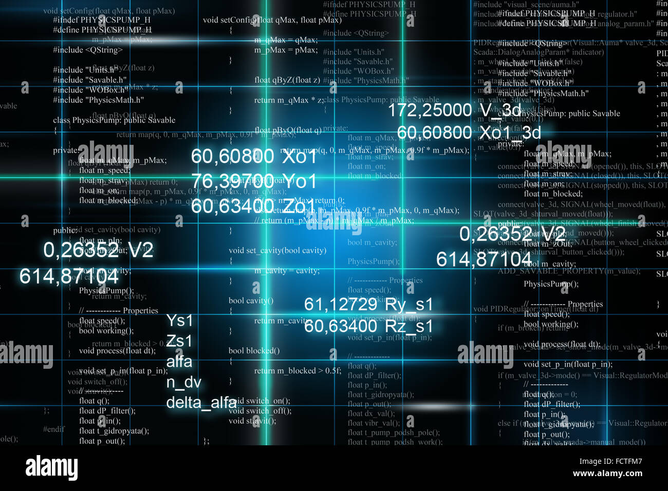 Abstract background with numbers Stock Photo - Alamy