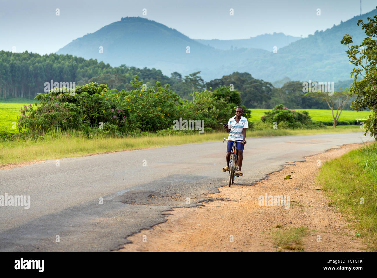 Local people in the street, Uganda, Africa Stock Photo - Alamy