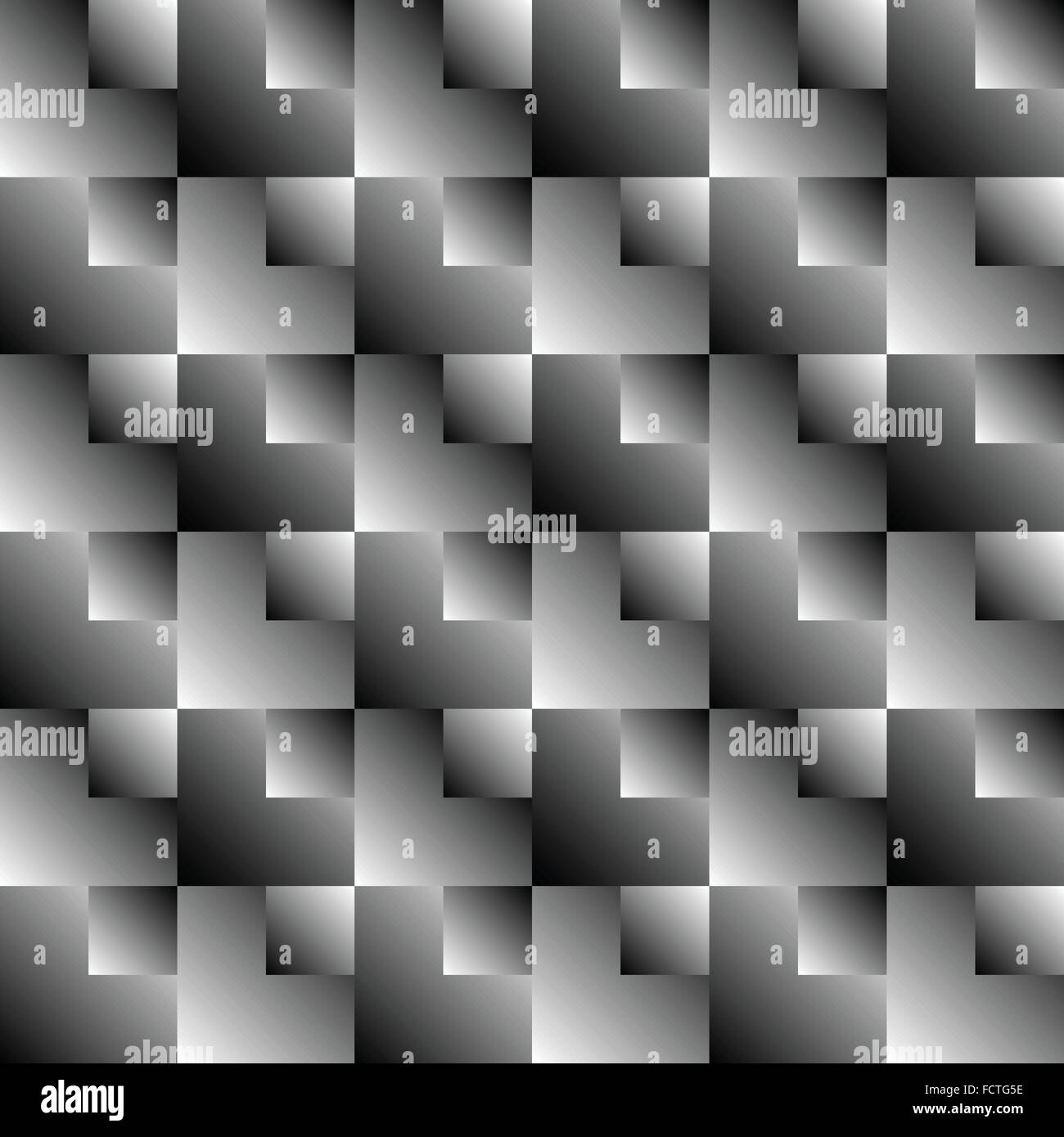 Seamlessly Repeatable Pattern With Square Shapes Monochrome Background
