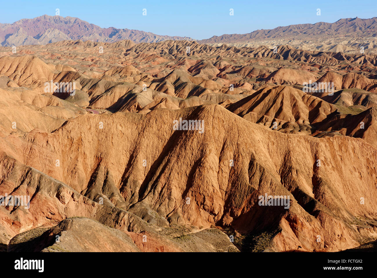 China, Gansu Province, colorful Danxia landform in Zhangye, Unesco ...