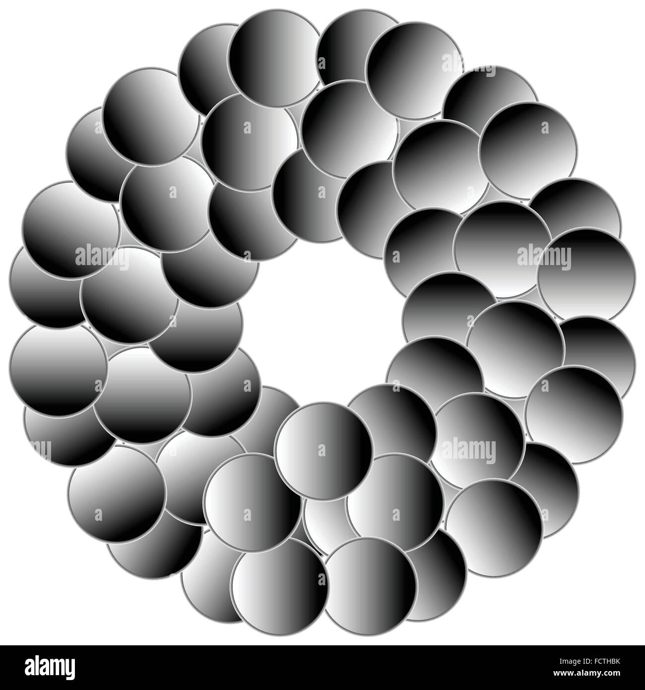 Abstract circular element with overlapping circle shapes Stock Vector Image & Art - Alamy